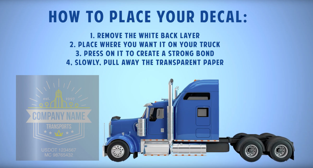 US DOT Decal Sticker Basic Guideline For Displaying On Your Commercial ...